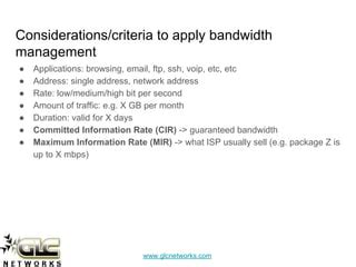 GLC Webinar Limiting Bandwidth Using Mikrotik PDF