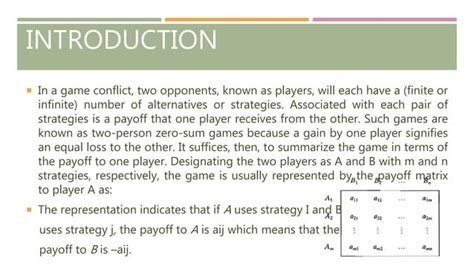 Operations Research Game Theory Pptx