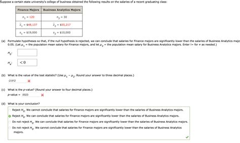 Solved A Formulate Hypotheses So That If The Null