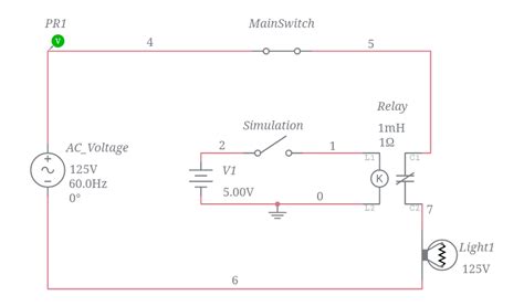Switch And Relay 1 Multisim Live