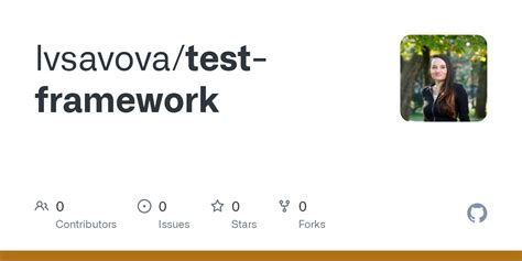 GitHub Lvsavova Test Framework