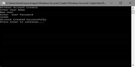 How To Create Windows Local User Account Using C