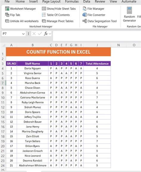 Countif Function In Excel Pk An Excel Expert