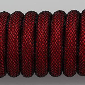 Enthusiast Series Coiled Keyboard Cable Lime Green White Tez Cables