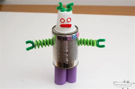 robot reciclado manualidades infantiles