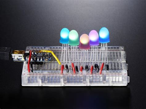 Neopixel Diffuse 8mm Traversant Led 5 Pièces Opencircuit