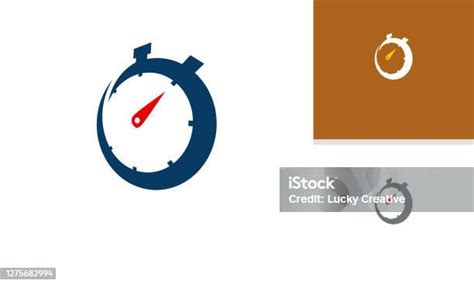 스톱워치 타이머 로고 디자인 템플릿 벡터 로고 기호 아이콘 템플릿 0명에 대한 스톡 벡터 아트 및 기타 이미지 0명 개념 계시기 Istock