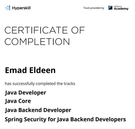 Emad Eldeen On Linkedin Java Jetbrains Springboot Hyperskill