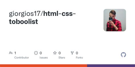 GitHub Giorgios17 Html Css Toboolist