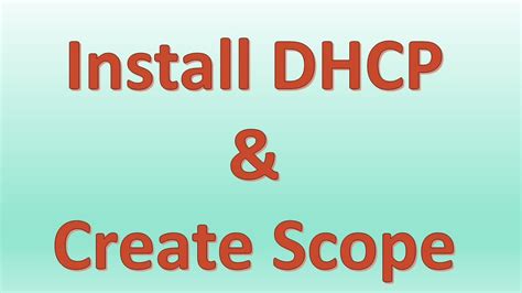 How To Install Dhcp In Hindi Step By Step Server 2019 Crate Scope