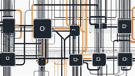 Premium Photo Interconnected Network Infrastructure
