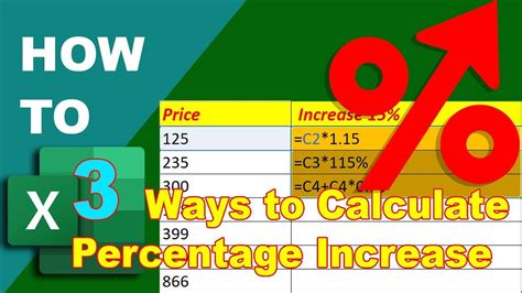 How To Calculate Percentage Increase In Excel Sheet Free Printable Download