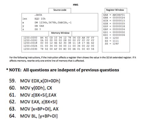 Hw1 Source Code Register Window Data Equ 10h Dw