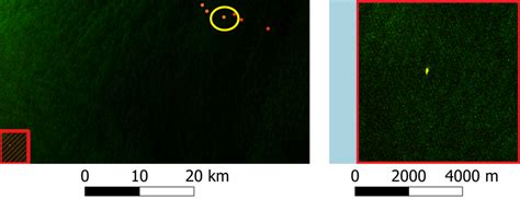 4 Detection Of Ships Using The Cfar Method With Left The Entire