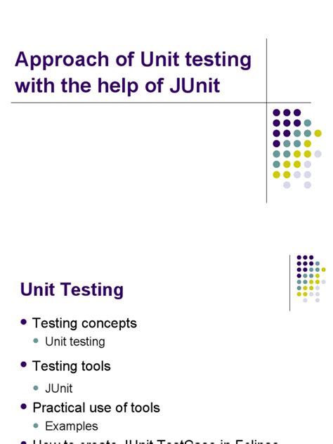 Approach Of Unit Testing With The Help Of Junit Pdf Software