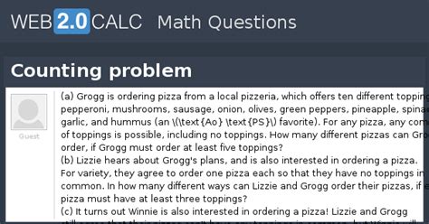 View Question Counting Problem