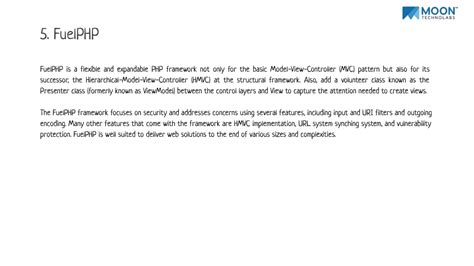 Ppt Top 10 Best Php Frameworks For Web Development Powerpoint