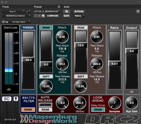 New Massenburg Designworks Mdwdrc2 Native Dynamic Range Controller