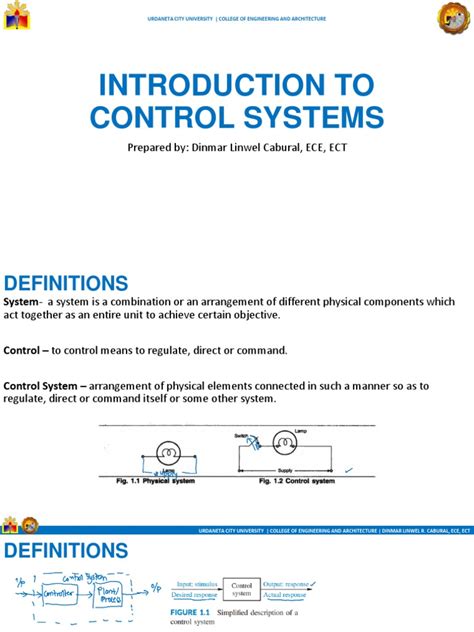 1 introduction to control systems pdf control theory feedback