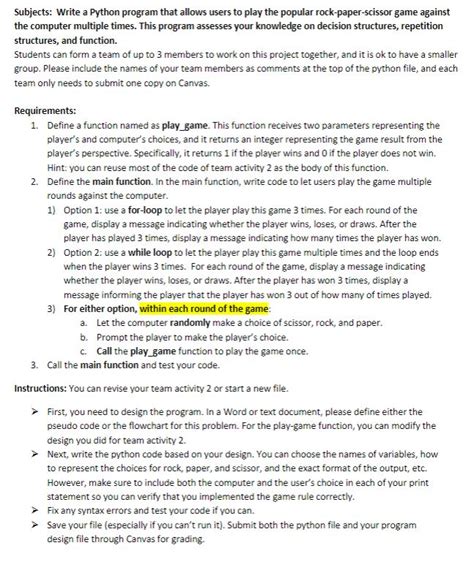 Solved Subjects Write A Python Program That Allows Users To