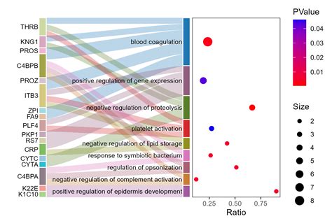 R语言绘制桑基气泡图 R2omics R语言绘制桑基气泡图 R2omics
