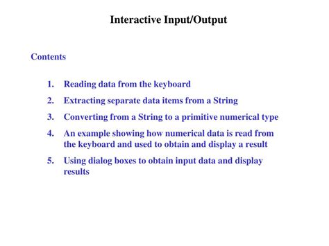 Ppt Interactive Inputoutput Powerpoint Presentation Free Download