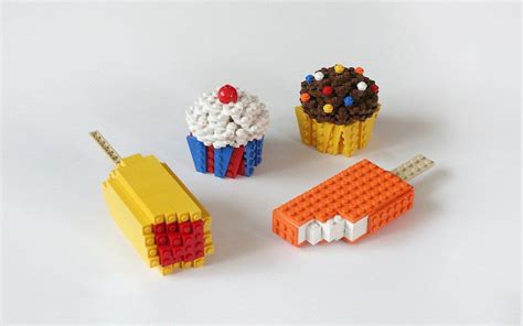 Как выглядит еда, сделанная из LEGO | Лего торт, Лего поделки, Еда