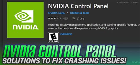 Solved Nvidia Control Panel Crashing Fix Crashes Freezes On Launch Solutions Daydull