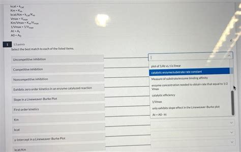 Solved Kcat Keat Km K Kcat Km Kat Km Vmax Vmax Km Vmax Chegg Com