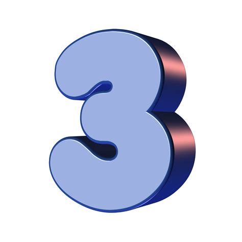 Number Three 3 Digit Free Image Download