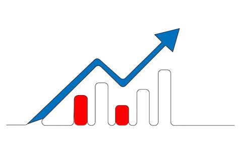 Premium Vector Business Graph With Arrow