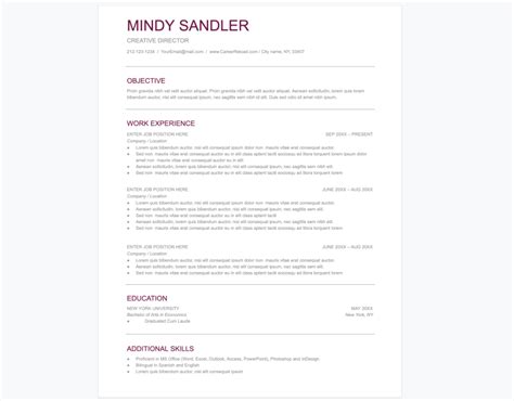 The Best Google Docs Resume Templates To Use Today