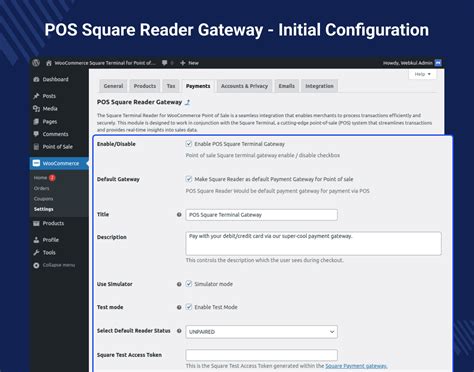 WooCommerce POS Square Terminal Card Payment Processor WebKul