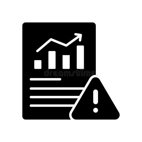 Exclamation Mark With Data Report Showing Vector Of Warning Report In Modern Style Stock Vector