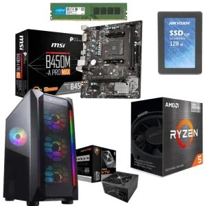 Gaming PC Bundle AMD Ryzen G Box Processor MSI PRO B M Motherboard Technology Valley