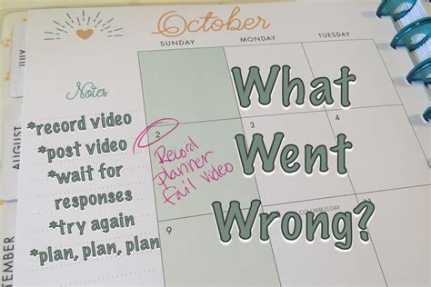 Planner Fail Pepper And Pine