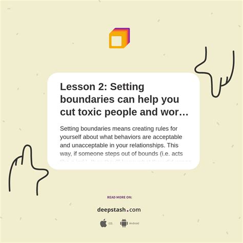 Lesson 2 Setting Boundaries Can Help You Cut Toxic People And Work On