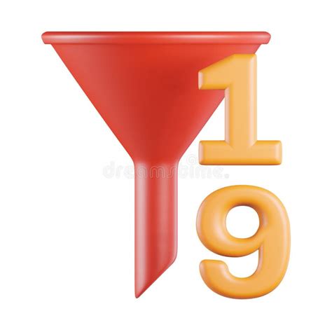 Sort Number Ascending 3d Icon Stock Illustration Illustration Of