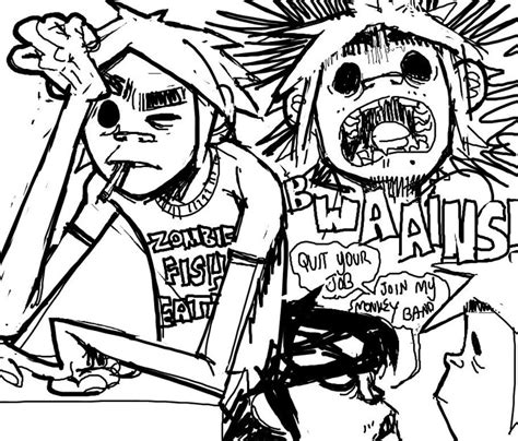 Pin By Rae On Gorillaz Gorillaz Fan Art Gorillaz Art Monkeys Band