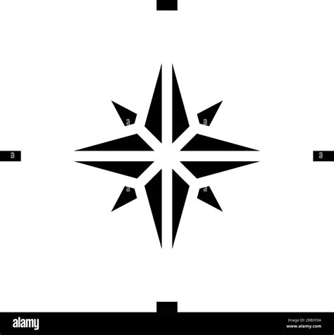 Compass Tattoo Art Vintage Glyph Icon Vector Illustration Stock Vector Image And Art Alamy