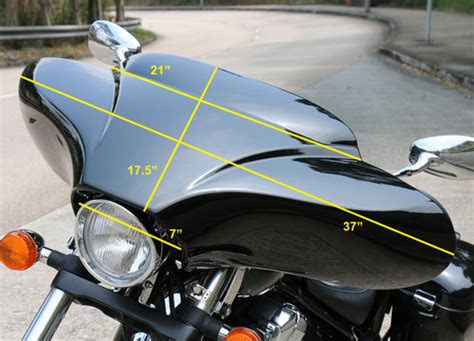 Small Black Batwing Fairing With Stereo 6 12 Speakers Honda Fury