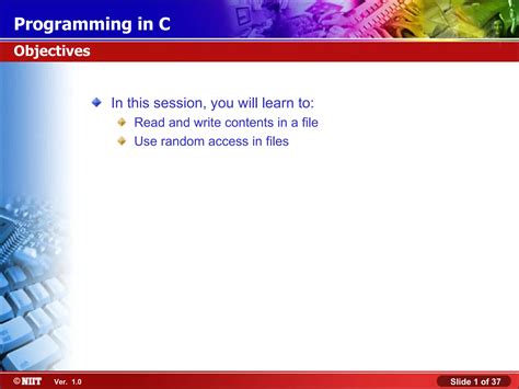 C Programming Session 11 Ppt