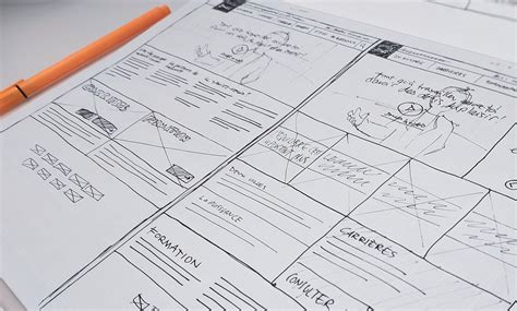 Ipad Wireframe Sketch