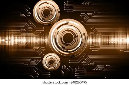 Eye Cyber Circuit Future Technology Concept Stock Vector Royalty Free