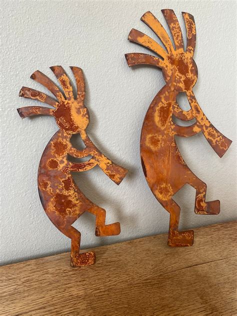 Kokopelli Metal Wall Art Rustic Southwest Decor Steel Native Style