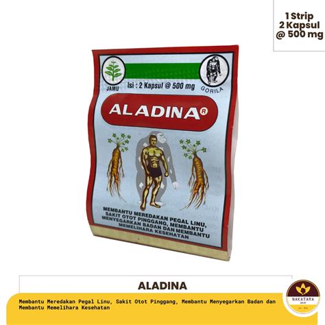 Jual Aladina Isi 2 Kapsul Cap Gorila Shopee Indonesia