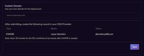 Setting A Custom Domain For Your Project Jetify Docs