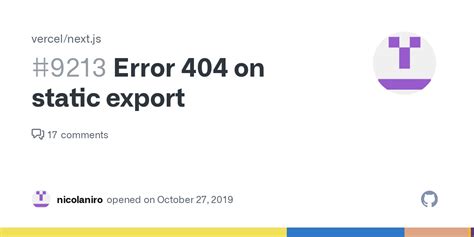 Error On Static Export Issue Vercel Next Js GitHub