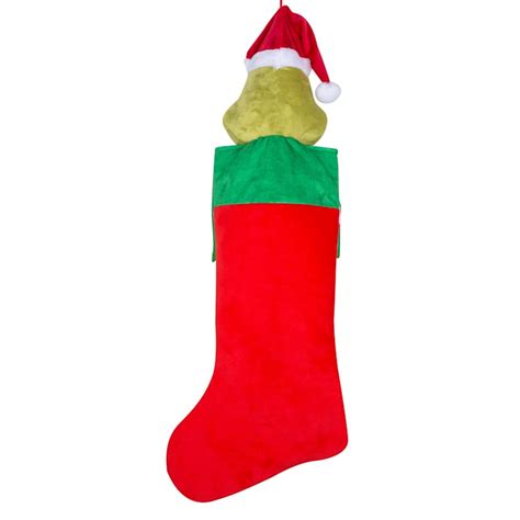 Animated Grinch Stocking 252in Christmas Indoor Decor At Home