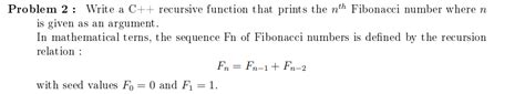 Solved Problem Write A C Recursive Function That Prints Chegg Com